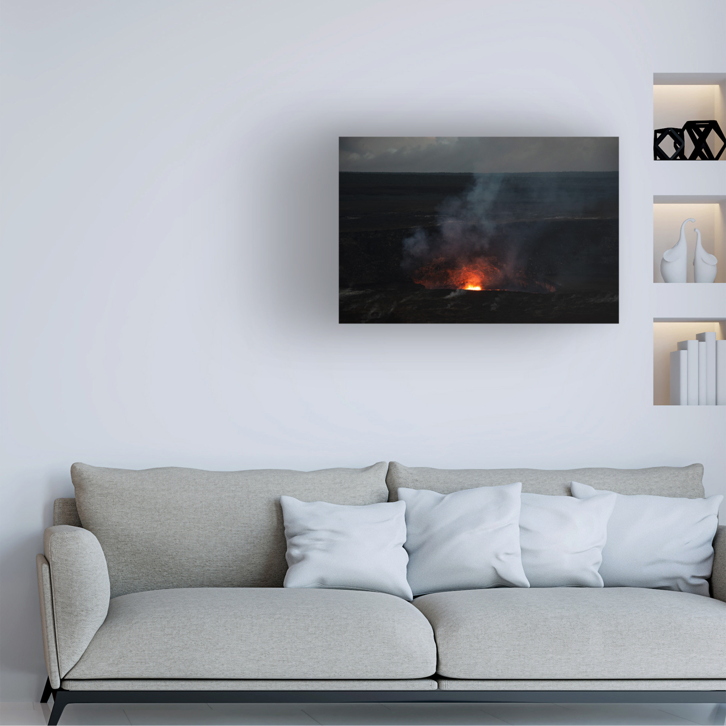 Latitude Run® Robert Michaud ''Kilauea Caldera'' Canvas Art | Wayfair